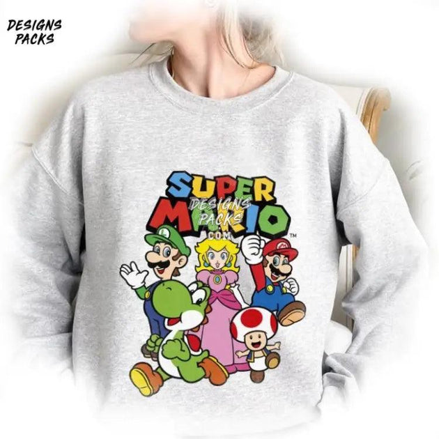Mario Princess Peach Luigi Friend Matching Super Daddio Kiddo Super Ma
