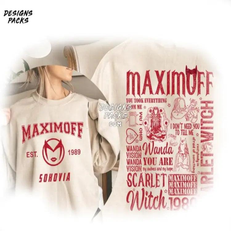 Maximoff 1989 WandaVision Wanda Maximoff PNG Design