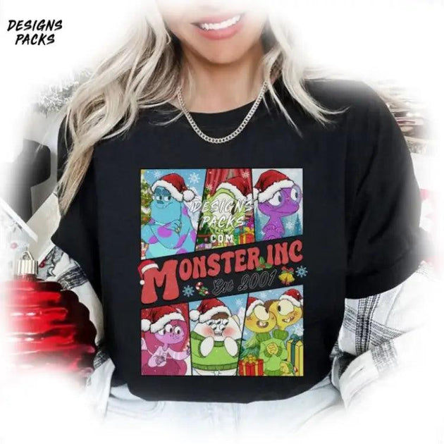 Mickeys Very Merry Xmas Party Family Cartoon Monsters Inc Mike Present