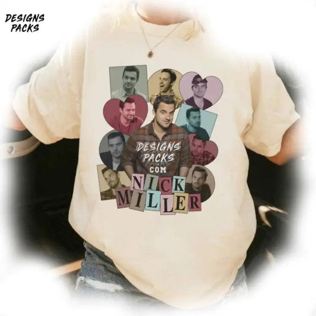 New Girl Nick Miller Vintage Nick Miller Eras Style PNG Design