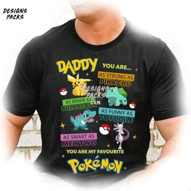 Pokeball Dad Charmander Pikachu Dad Anime Game Father’s Day Pokemon Da