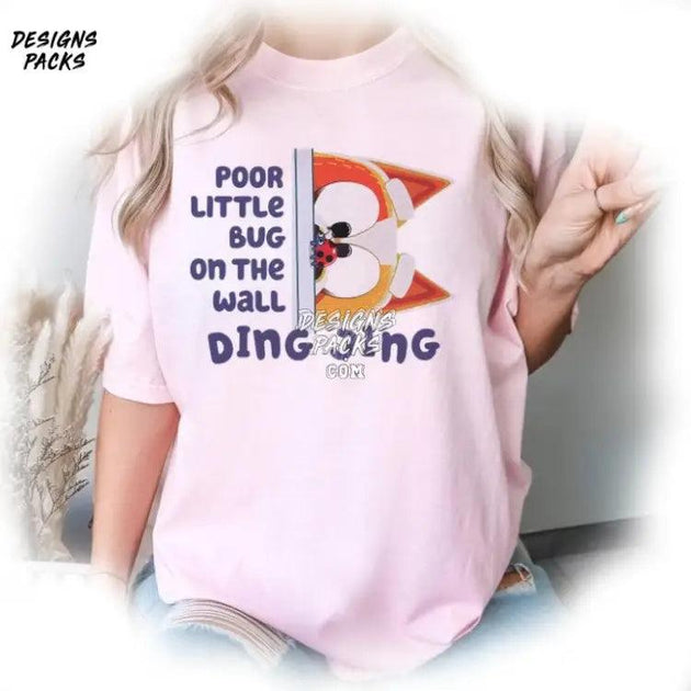 Poor Little Bug on the Wall Ding Jing Bluey Bluey Characters Funny Blu