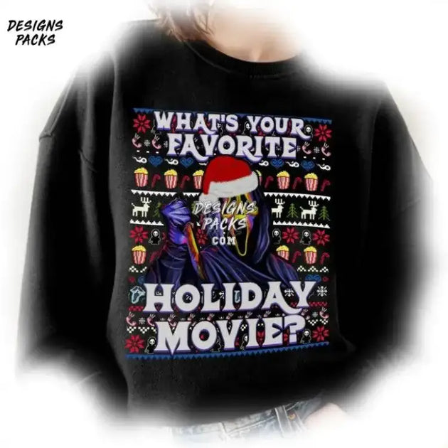 Scream Movie Christmas GhostFace What’s Your Favorite Holiday Movie Ug ...