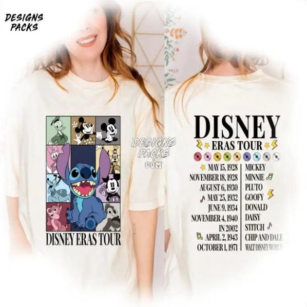 Stitch Eras Tour Retro Walt Cartoon world Cartoon Vintage Cartoon land
