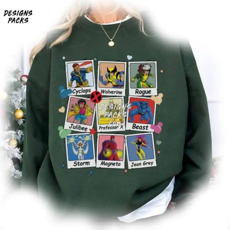 Storm Jean Grey Wolverine Cyclops Superhero X-men Polaroid Portrait PN