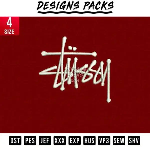 Stussy Embroidery Design