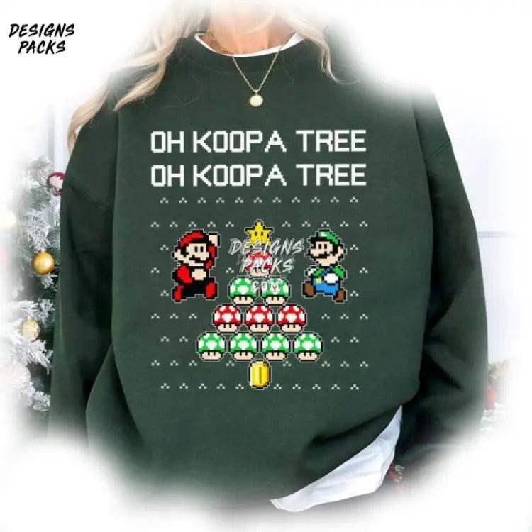 Super Mario Ugly Mario and Luigi Super Mario Merry Christmas PNG Desig