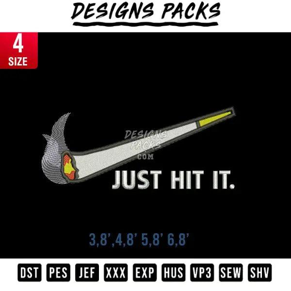 swoosh smoke embroidery Embroidery Design