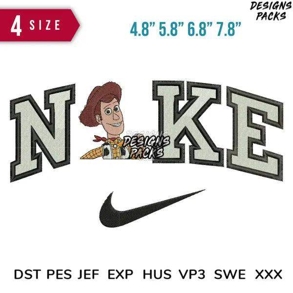 Swoosh Woody I am Cartoon Embroidery Design – DESIGNSPACKS