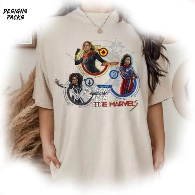 The Marvels Movie Avengers Team The Marvels Super Hero Tech Screen Gro