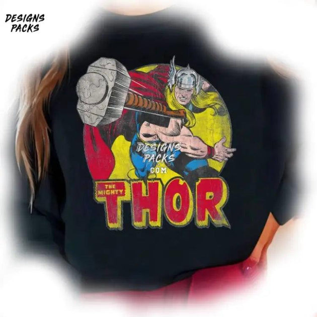 Thor Odinson Avenger Superhero Marvel Mighty Thor Hammer Throw Vintage