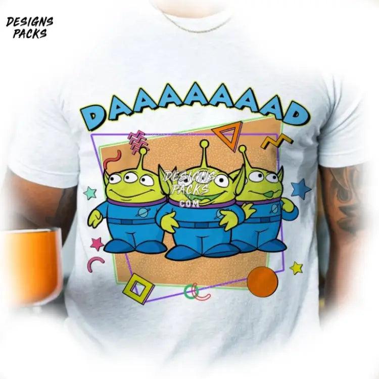 Toy Story Dad For Dad Cartoon Toy Story Alien Dad PNG Design