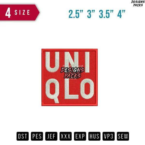 Uniqlo logo Embroidery Design – DESIGNSPACKS