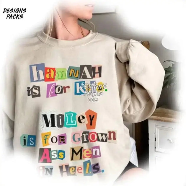 Used To Be Young Cartoon Vintage Miley Cyrus Hannah is for Kids Miley