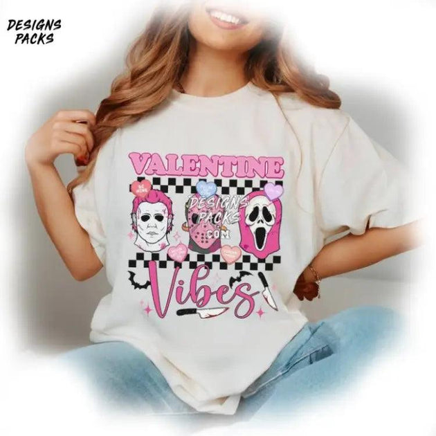 Valentine Horror Characters Spooky Valentine Hoodie Couples Ghostface