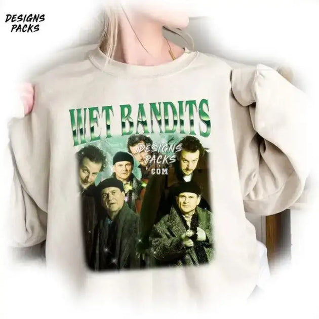 Wet Bandits Retro Vintage Kevin Alone Vintage Wet Bandits PNG Design